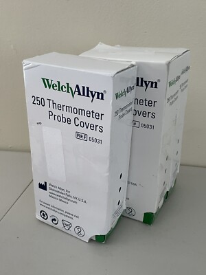 3 Boxes 250 Each Box Hillrom Welch Allyn Thermometer Probe Covers 05031 ...