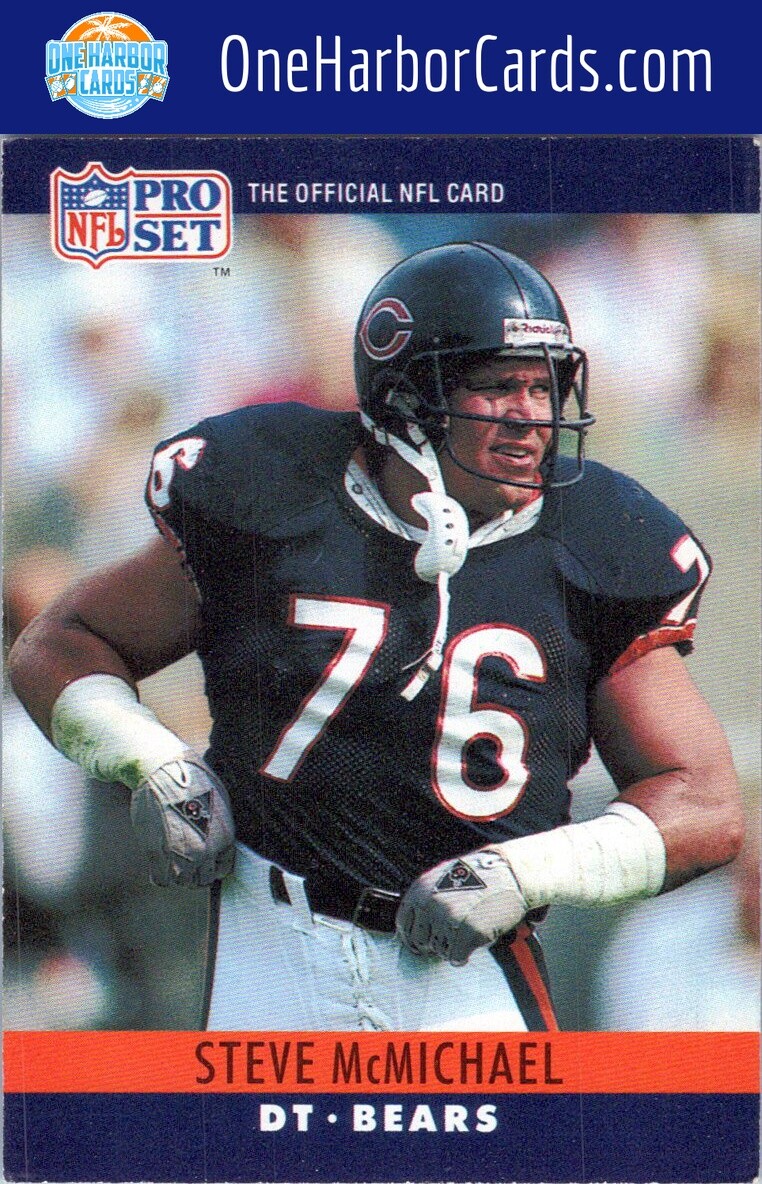1990 Pro Set Cincinnati Chicago Bears #54 Steve McMichael | eBay
