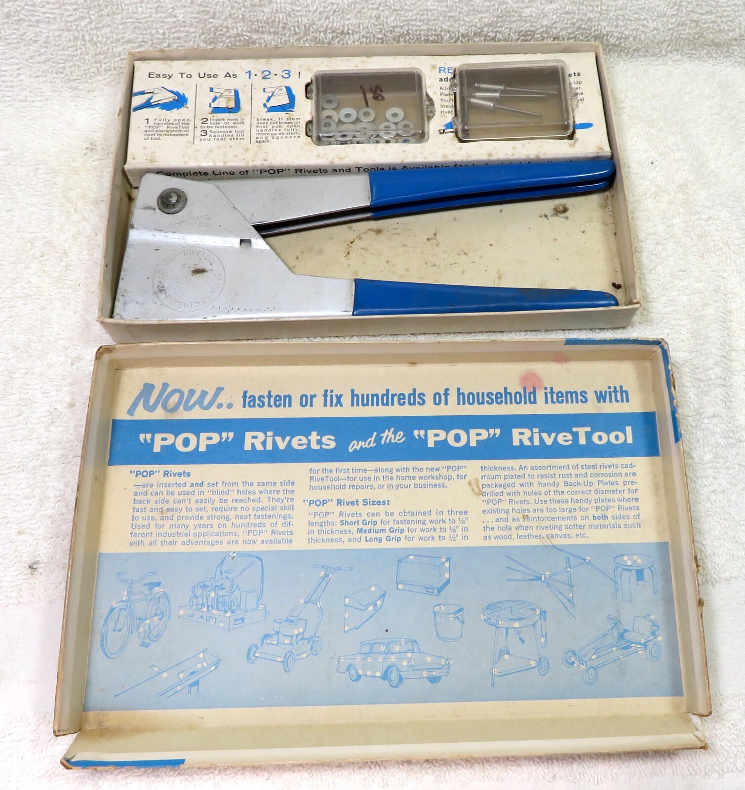 Vintage Pop Rivet Tool Kit No 103 Original Box RiveTool | eBay