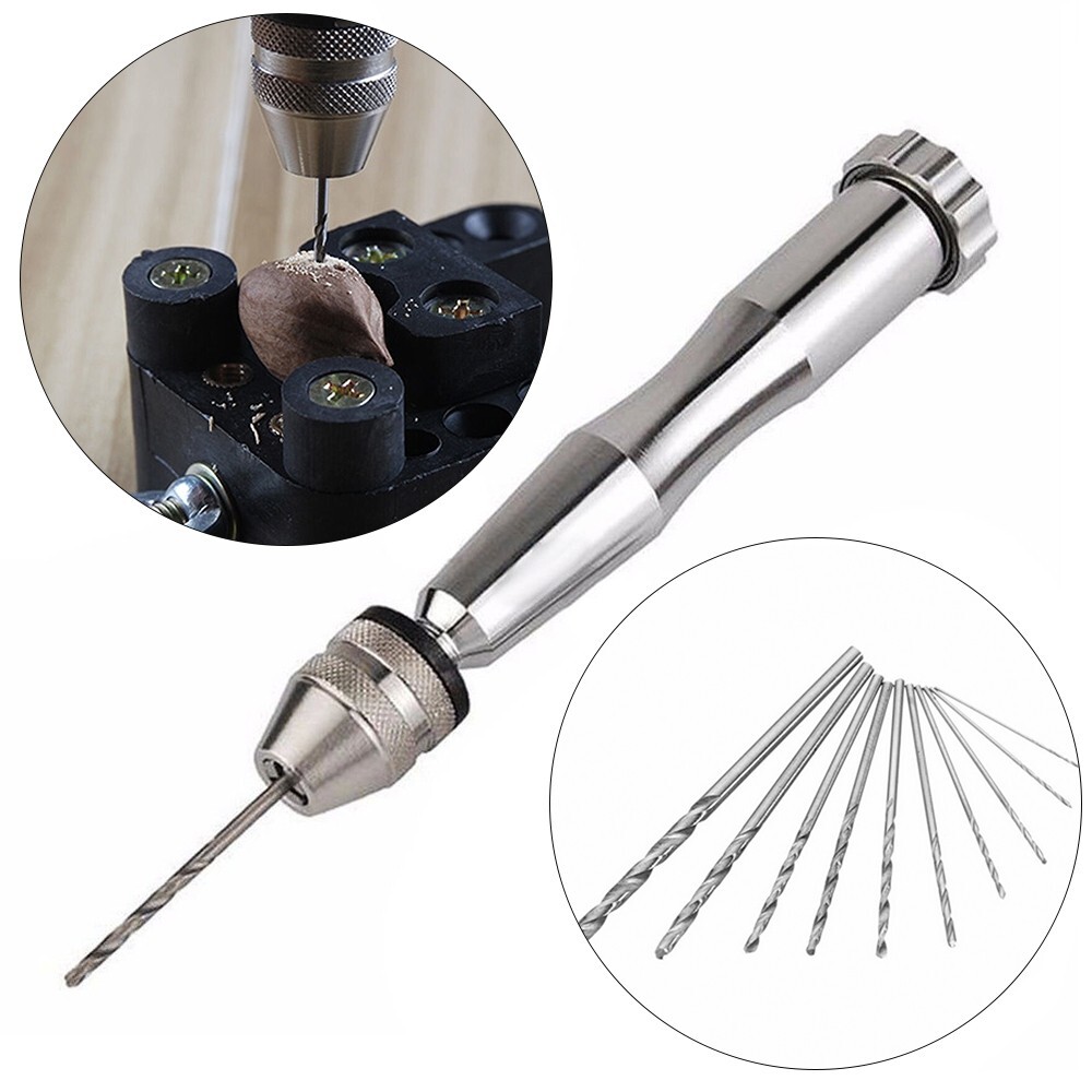 Mini Aluminum Pin Vise Hand Push Drill Chuck Ideal for Working on ...
