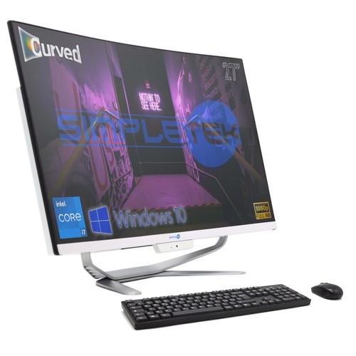 Aio All IN One i7 27 " 16GB 240GB 1TB FHD Curved Win 10 PC Desktop ...