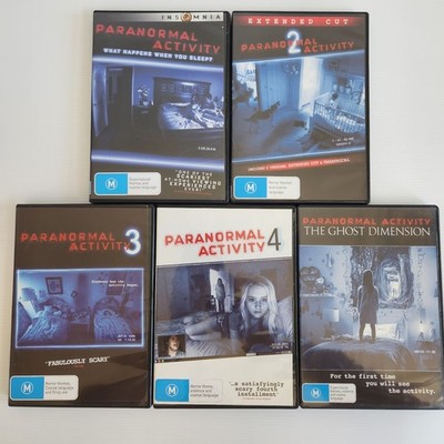 Paranormal Activity Collection - 1, 2, 3, 4 + Ghost Dimension 5 Movie ...