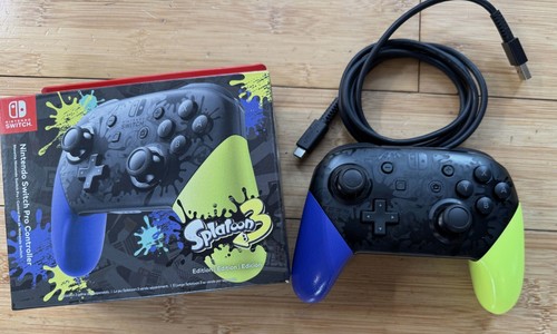 Wireless Pro Controller Nintendo Switch Pro Game Controller-Splatoon 3 ...