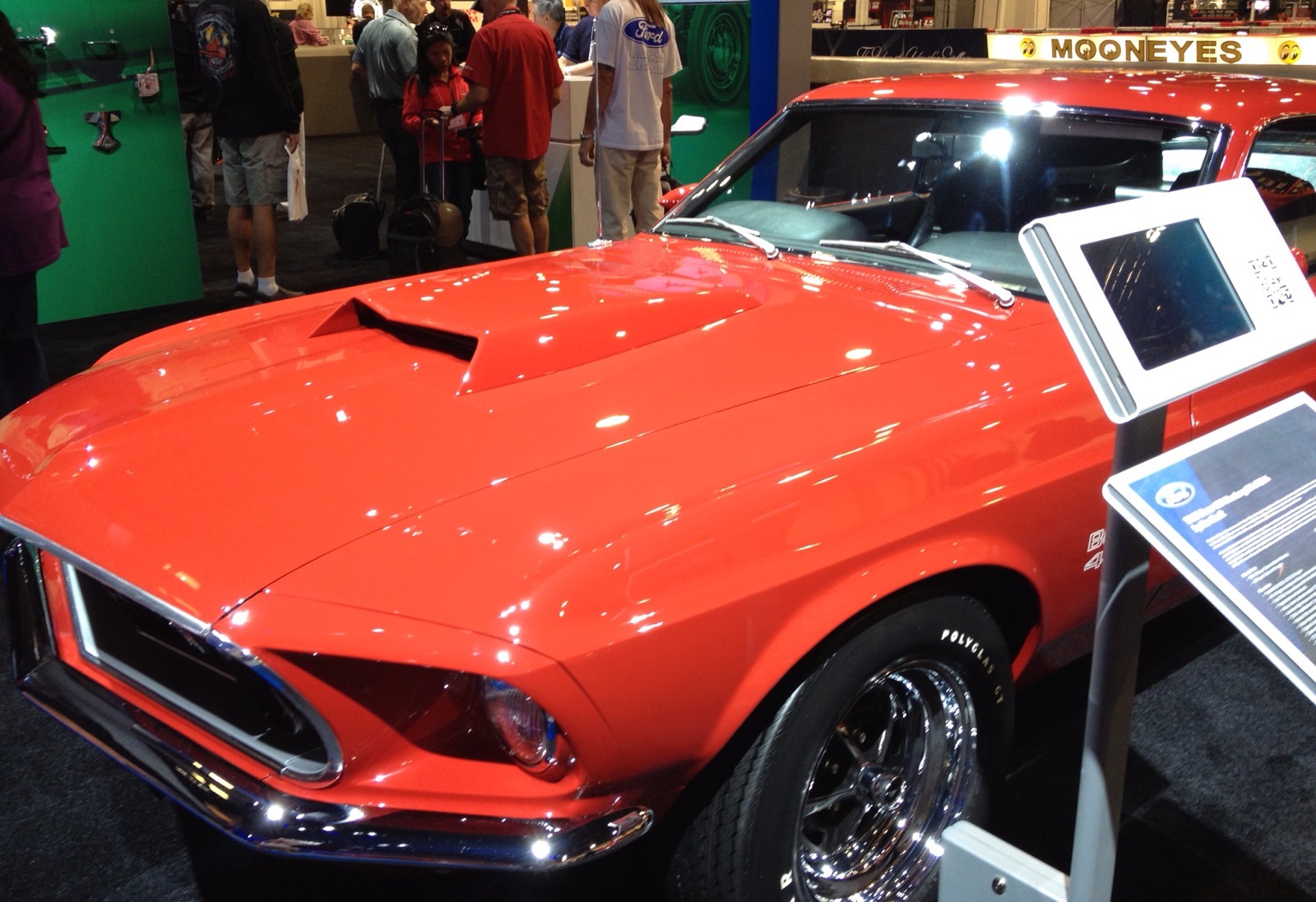 New OEM type Boss 429 Mustang factory hood scoop AND KKX style B9 front ...