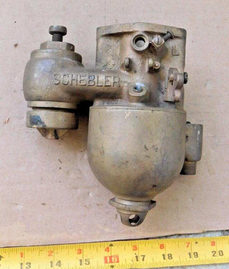 ANTIQUE SCHEBLER MODEL L BRASS CARBURETOR PAT. 1907 CARB | eBay
