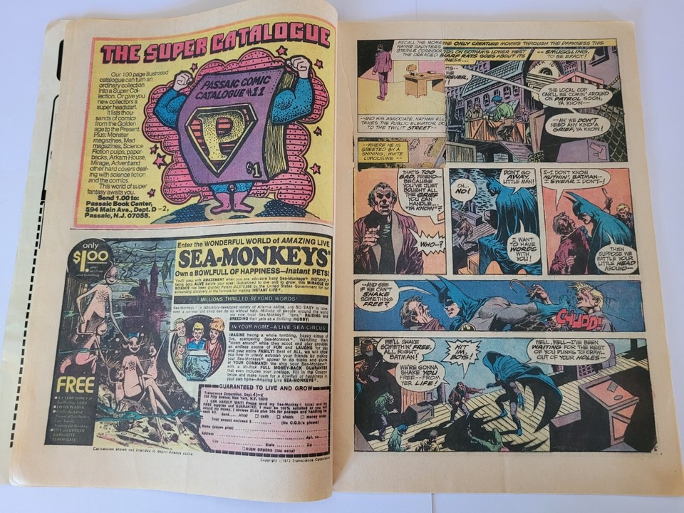 DC Comics Bronze Age Swamp Thing 1st Appearance Batman 1973 Dec No. 7 ...