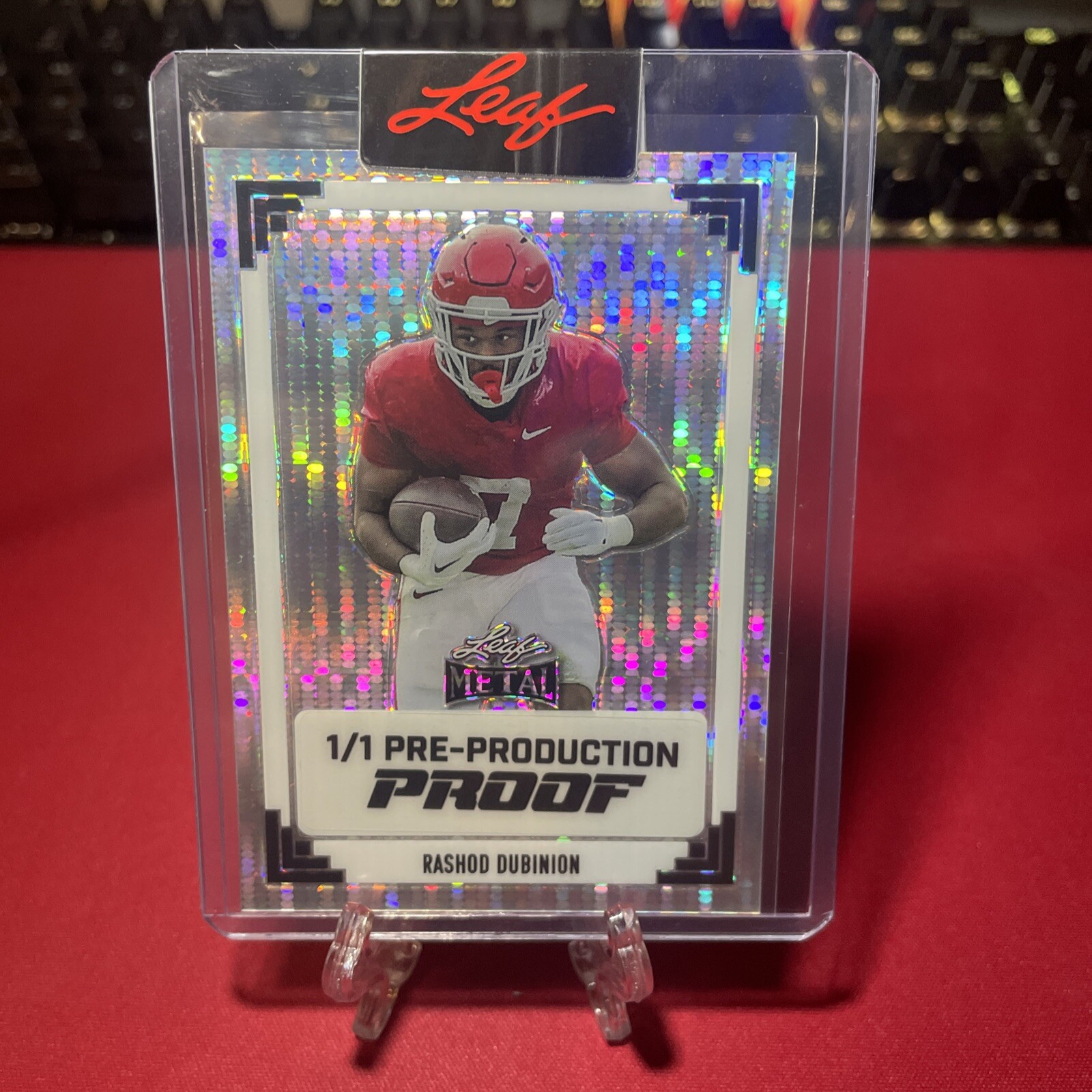 2024 Leaf Metal Football Rashod Dubinion 1/1 Pre-Production Proof ...