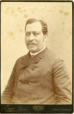 Eugene. pirou, paris, portrait d ' a politician, ca.1885 vintage ...