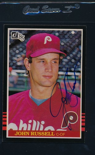 1985 Donruss #648 John Russell Phillies Signed Auto *23619 | eBay