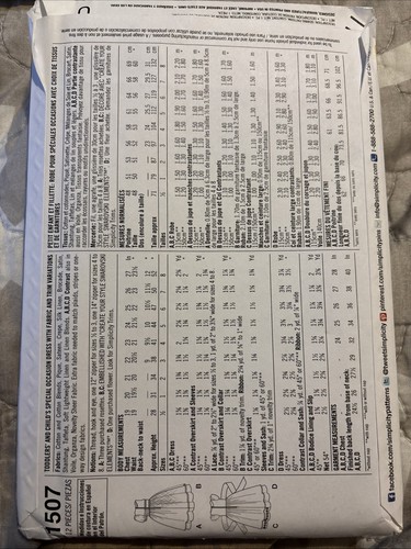 Toddler and Girl S Special Occasion Dress Simplicity Pattern 1507 for ...