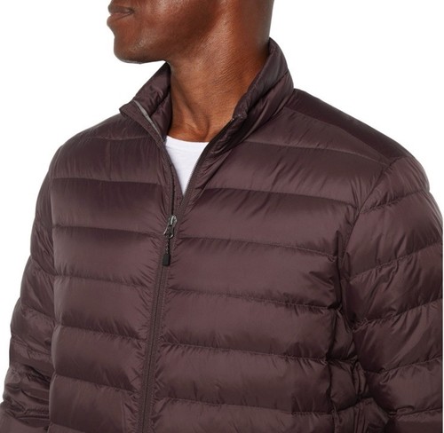 Eddie Bauer Men's Down Packable Jacket Microlight Size Large Fudge 650 ...