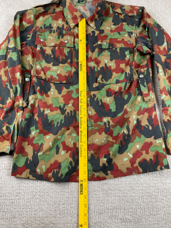 Vintage Swiss Army Jacket Mens Large M83 Alpenflage Camo Full Zip Field ...