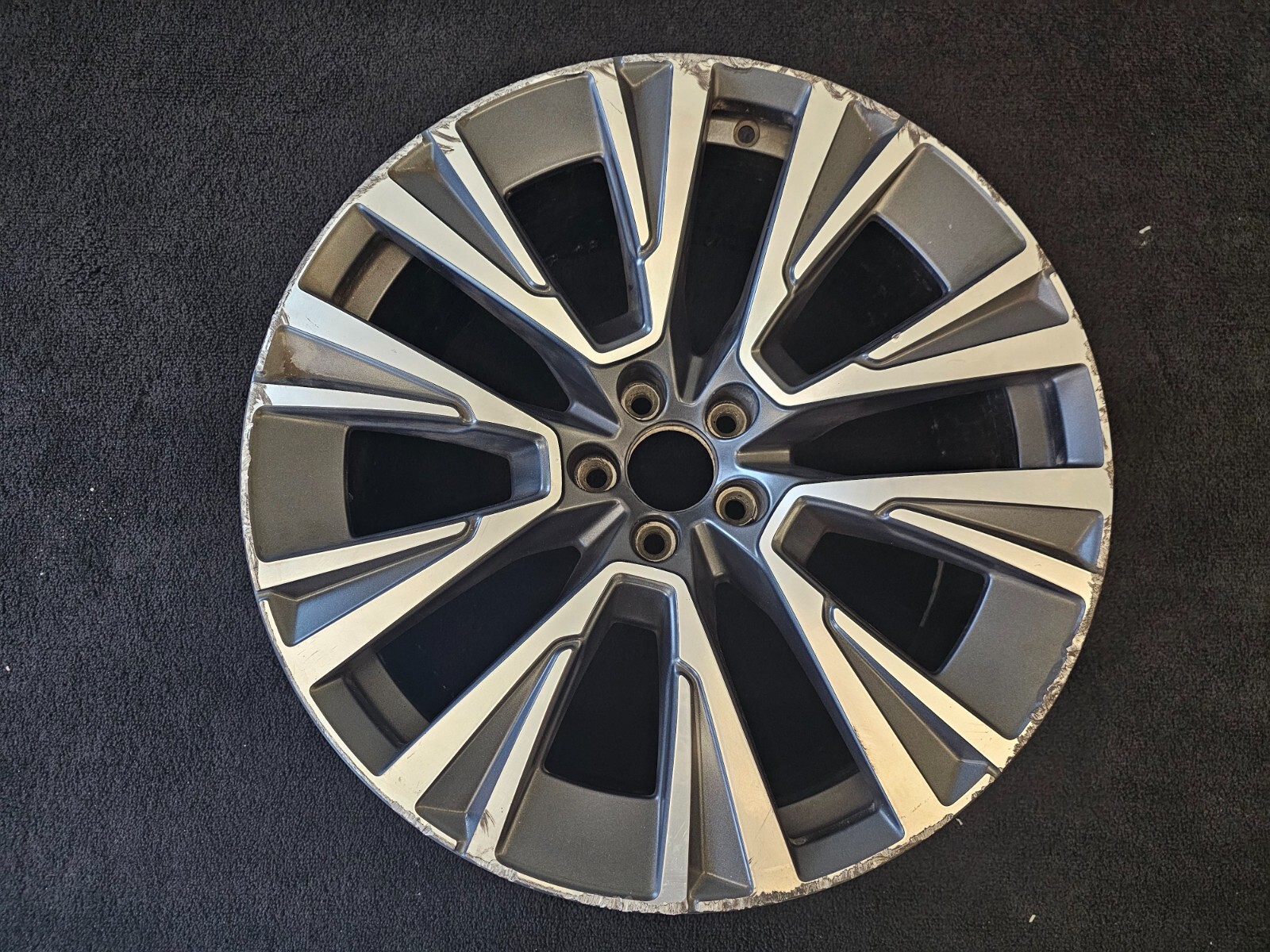 18-22 XC90 Volvo 20" x 9 5 Multi Spoke Black Diamond Cut Alloy Wheel ...