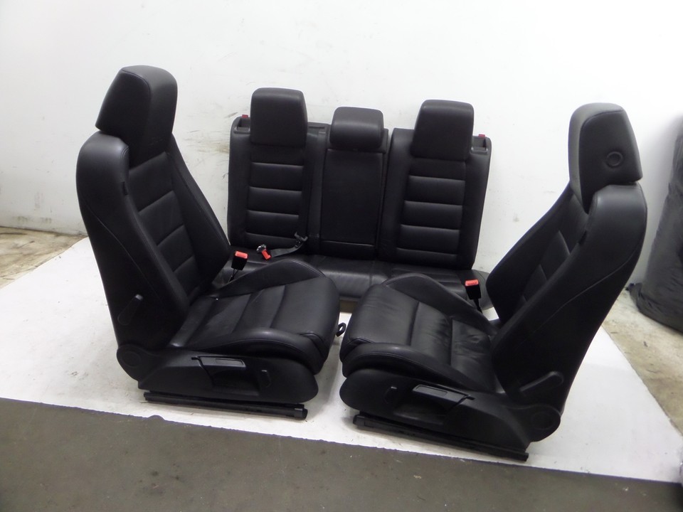 VW Golf GTI 4 DR Seats Black MK6 10-14 OEM Leatherette See Pics | eBay