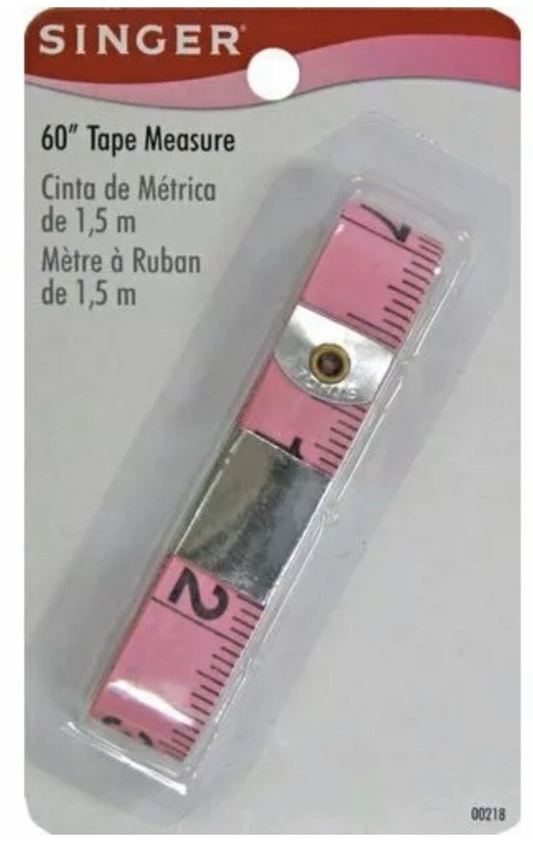 2 Pack Flexible Vinyl Singer 60-Inch Cloth Tape Measure Sewing Tailors ...