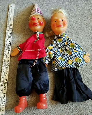 Vintage Russian Puppets Petrushka and Staruha Dolls | eBay