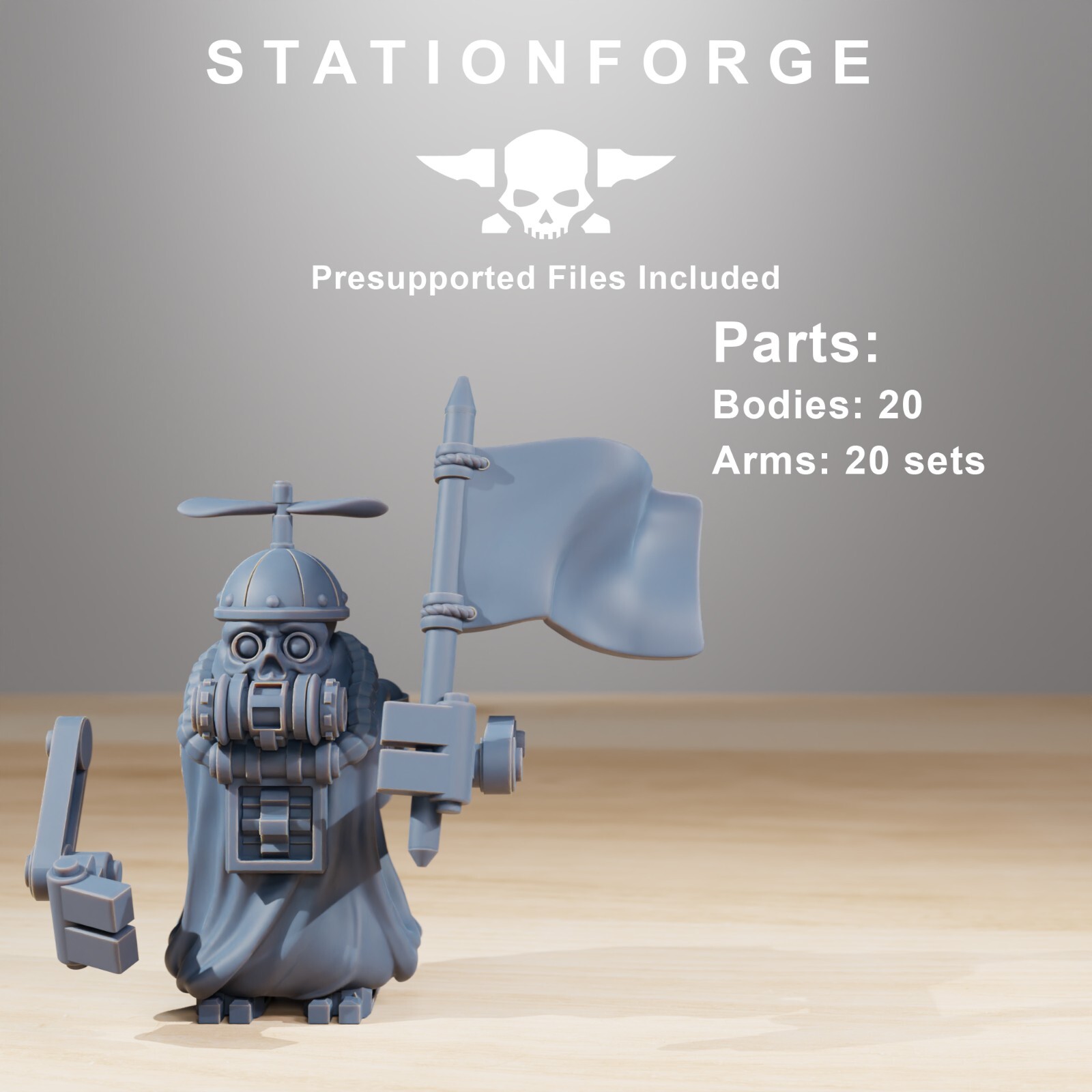 Stationforge Miniatures Bobby Gang Tabletop Sci Fi Grim Dark Wargame 3D ...
