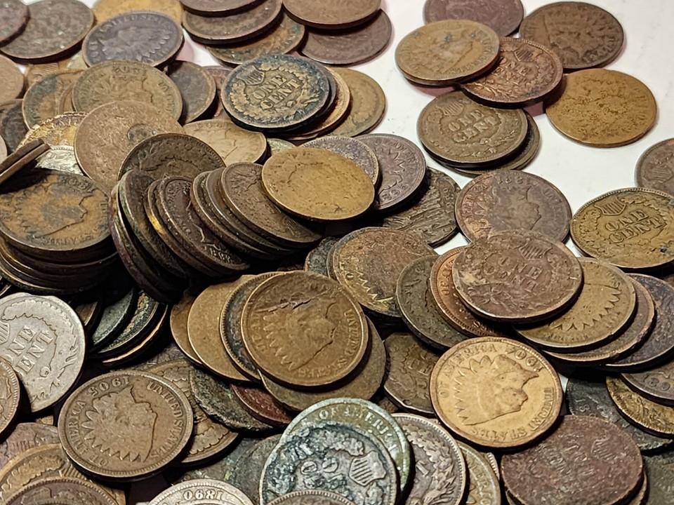 (167) Indian Head Cents *1960s New York Waitress Hoard* | eBay