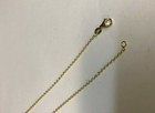 18k Yellow Gold 18" Cable Link Pendant Chain/Necklace 1.5 mm 3 grams | eBay