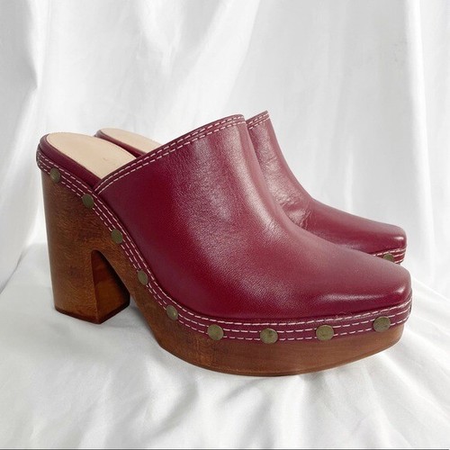 Jacquemus Les Sabots Leather Clog Mule Red - Gem