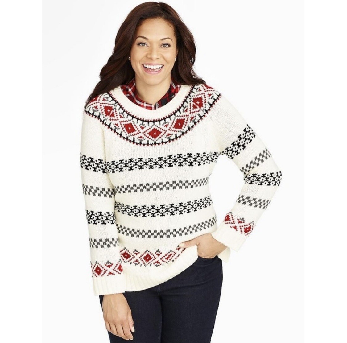 Talbots Fair Isle Sweater - Gem