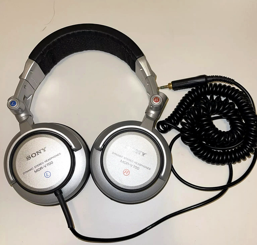 Sony MDR-V700 DJ Stereo Headphones Folding Swivel Silver | eBay