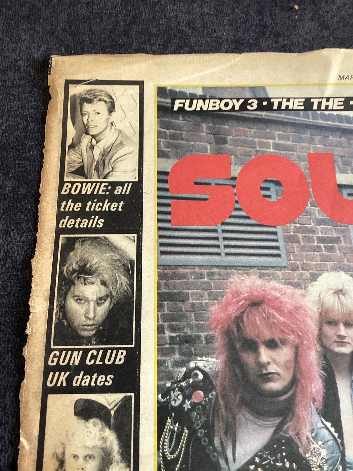 WRATHCHILD UK 1983 Early POSTER SOUNDS Front Page Color Picture ...