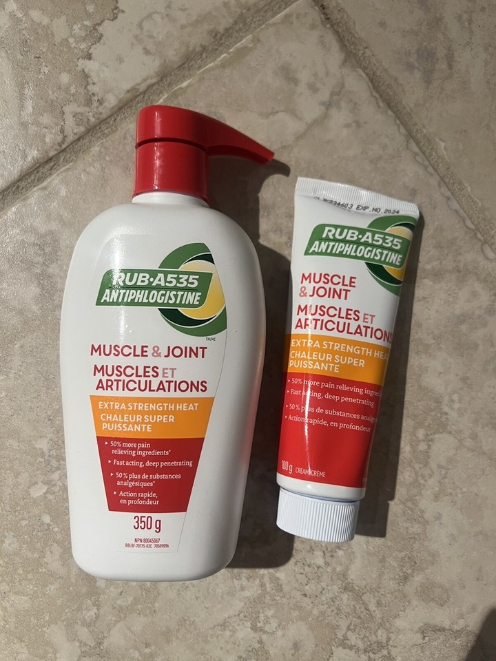 Rub A535 Cream 350g Bottle/100g Tube(Relief for Muscle, Joint, and ...