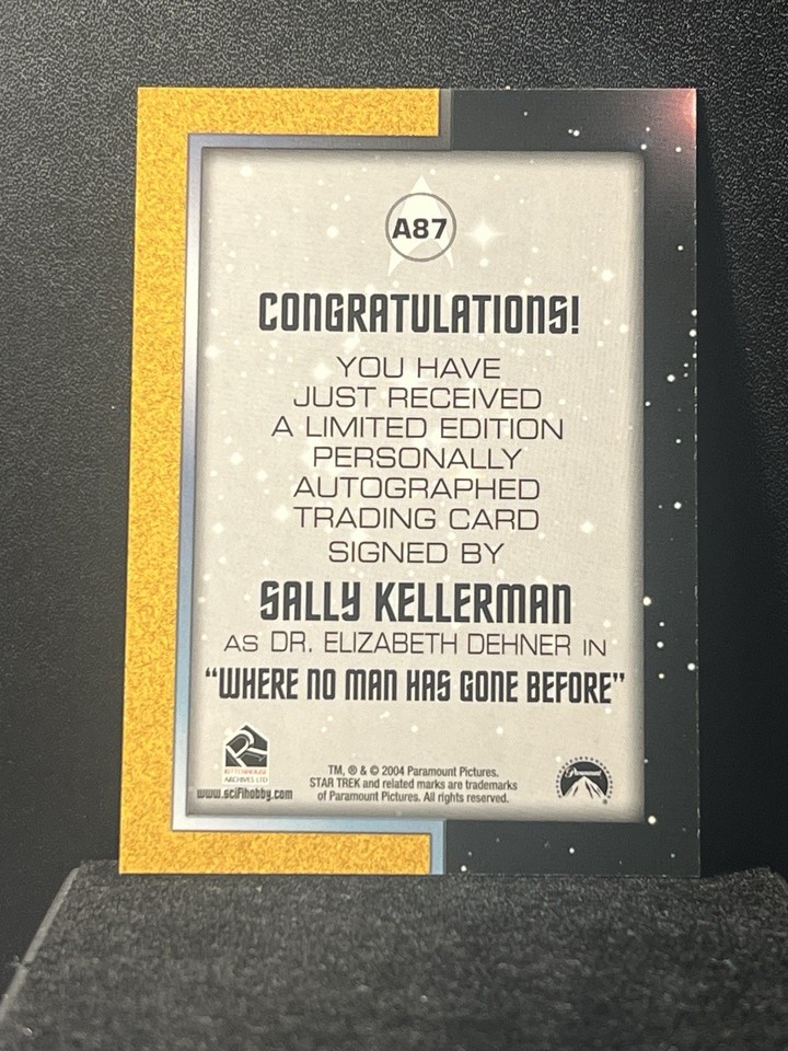 2004 RITTENHOUSE QUOTABLE STAR TREK TOS A87 SALLY KELLERMAN AS DR ...