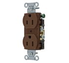 Hubbell CR15 15A 125V 2-Pole 3-Wire Grounding 5-15R Brown Duplex ...