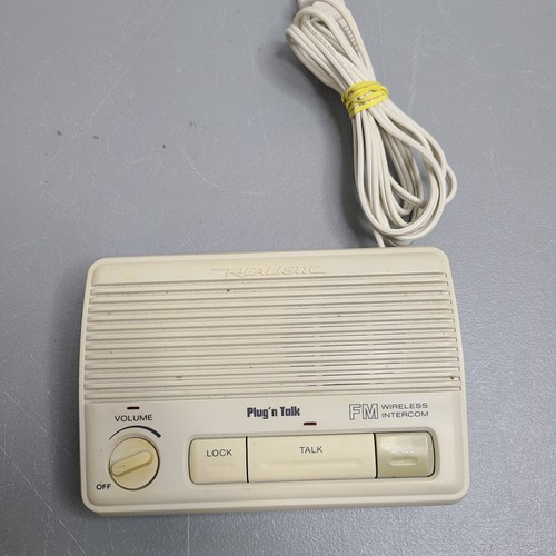 Realistic Plug ‘n Talk FM Wireless Intercom-Model No. 43-204 | eBay
