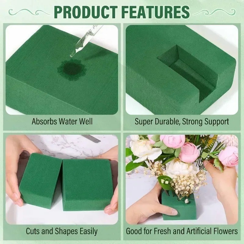 Premium Wet Florist Foam Bricks Floral Flower Fresh Display Arrangement ...