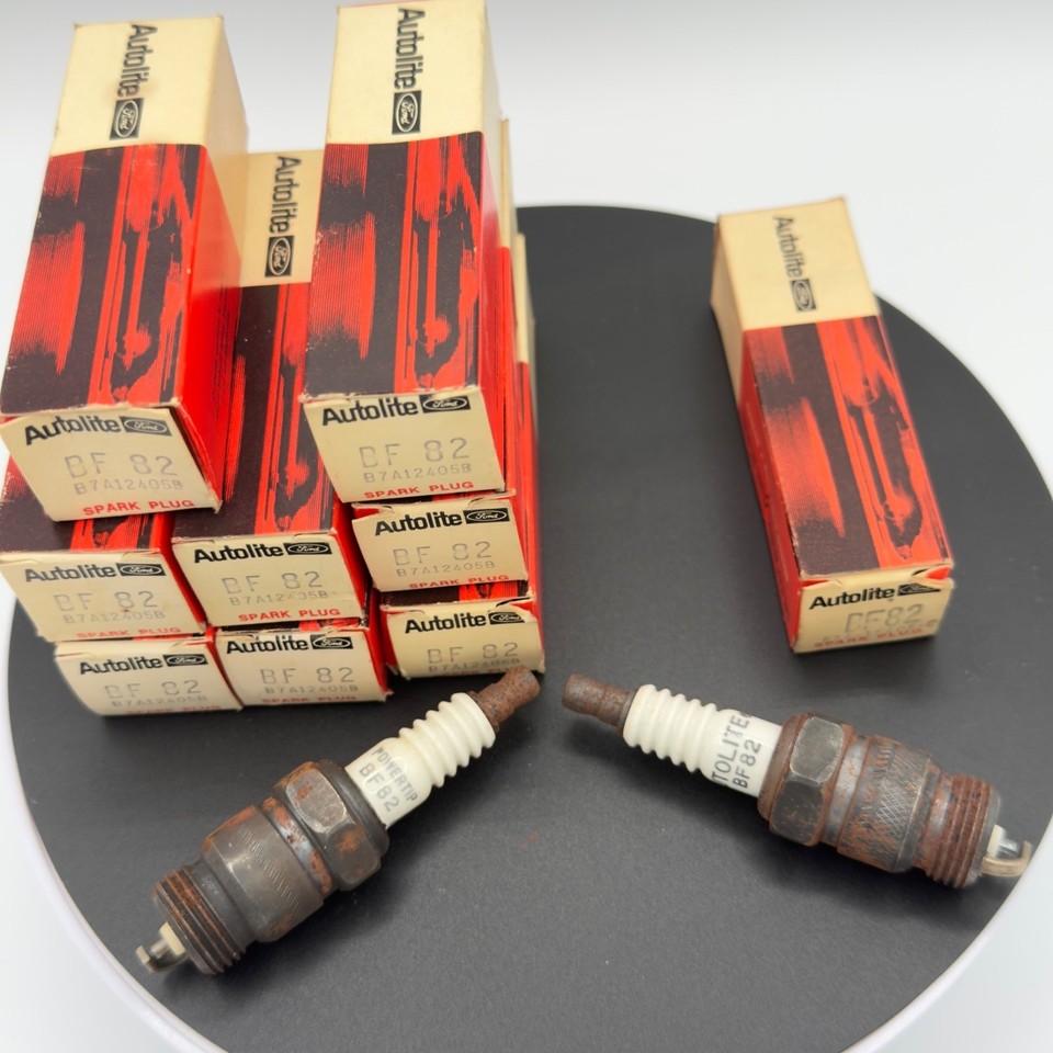 Vintage BF82 Autolite Spark Plugs Lot of 9 New Old Stock | eBay