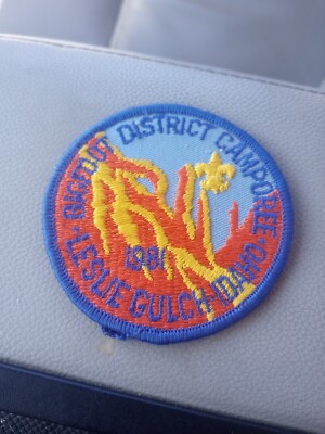 Vintage Bigfoot District Camporee 1981 Leslie Gulch Idaho Patch | eBay