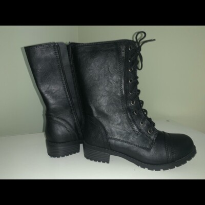 Tilly’s SODA Boots NEW Womens size 7 Black Lace up | eBay