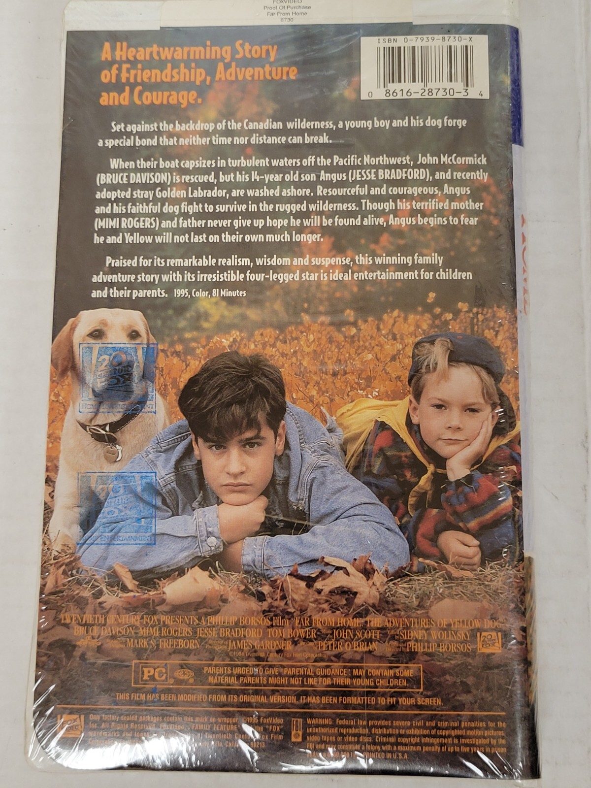 Far From Home: The Adventures of Yellow - VHS Tape - 1995 - New ...