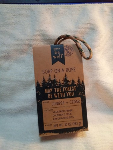 Simply Be Well — Soap On A Rope — Juniper & Cedar — USA Made — 10 Oz ...