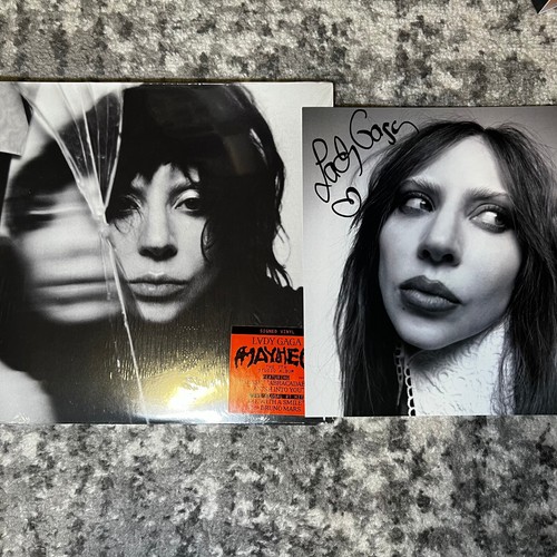 Lady Gaga Mayhem Exclusive Vinyl Signed Insert Autographed (IN HAND) | eBay