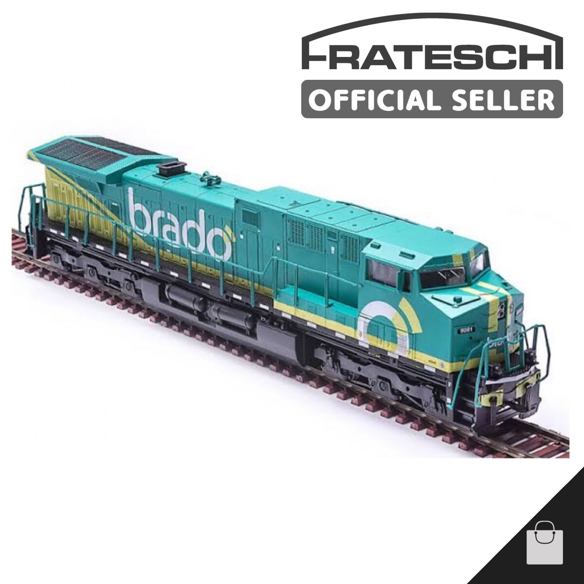 Frateschi Electric Locomotive AC44i Brado 3077 HO Miniature Brazilian ...