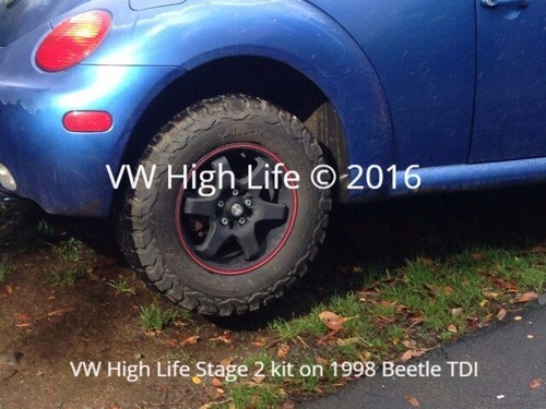 Lift Kit VW New Beetle Stage 2 Suspension w/ Coil Spacer MK4 1998-2010 ...