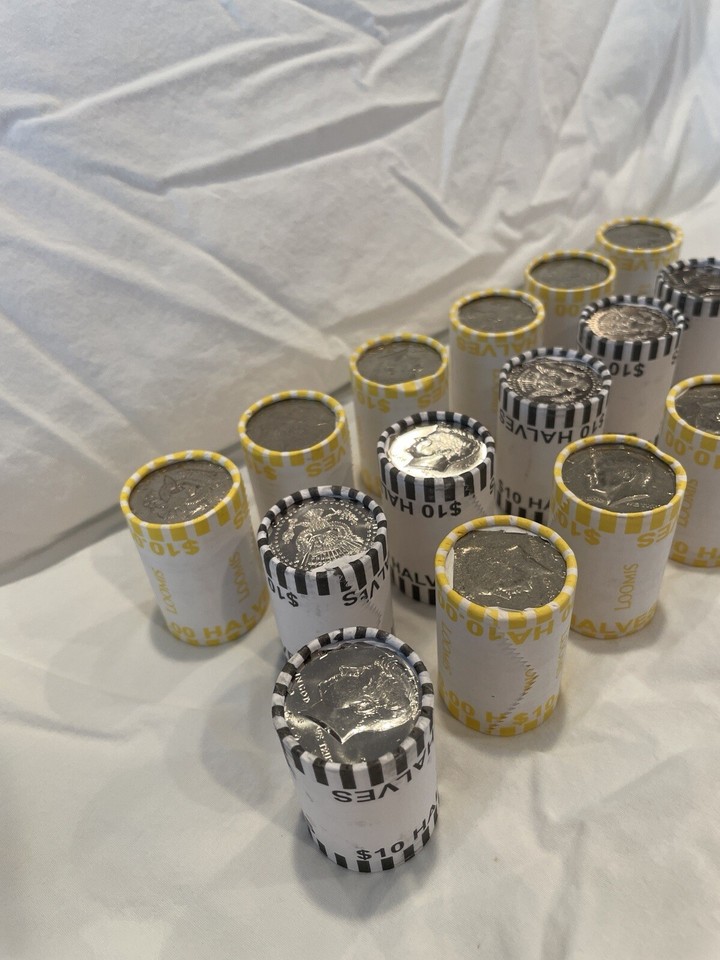 1 Roll Half Dollar Coins $10 FV bank sealed Loomis/Brinks 20 Coins US ...