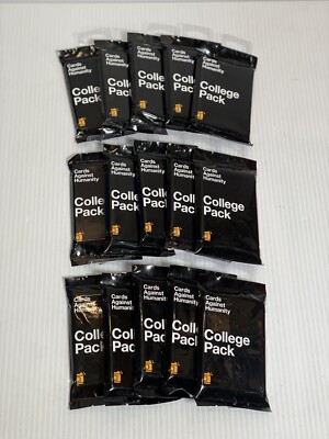 Lot of 15 Cards Against Humanity 30 packs - COLLEGE PACK NEW/SEALED | eBay