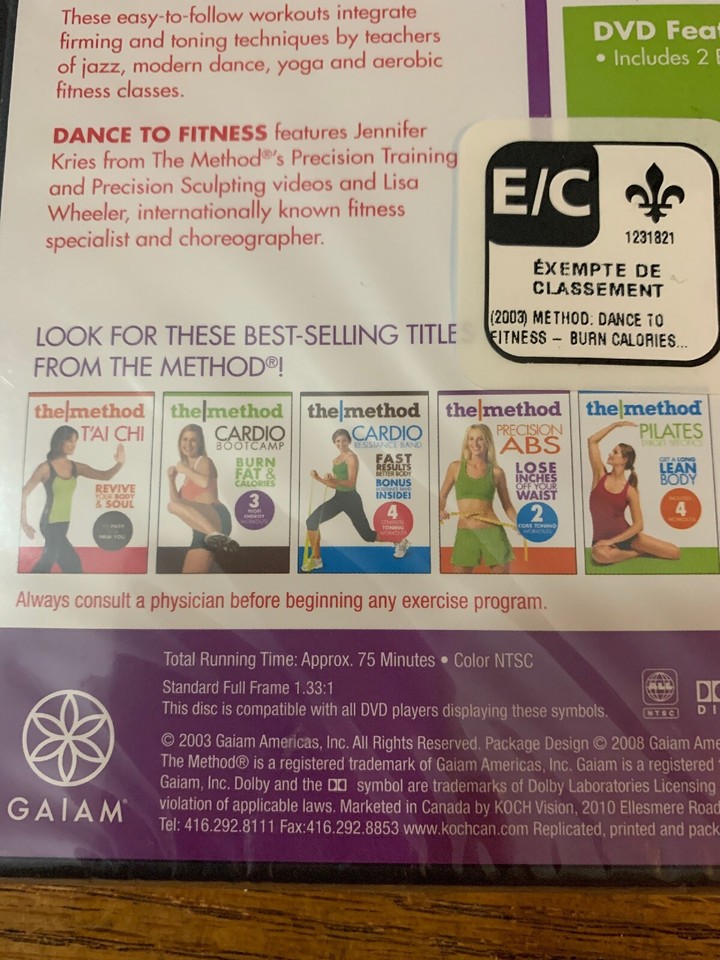 The Method Dance To Fitness DVD | eBay