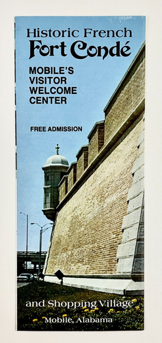 1970s Historic French Fort Conde Shopping Center Mobile AL VTG Travel ...