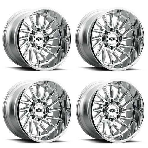 Set 4 22" Vision 306 Rapier Chrome 22x12 Wheels 8x170 -51mm Lifted For ...