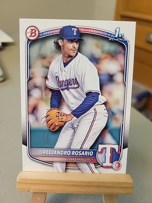 2025 Bowman Alejandro Rosario 1ST PROSPECT #BP-125 Texas Rangers Rookie ...