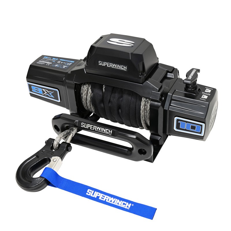 Superwinch 1710204 SX 10 000SR 10,000 lb Synthetic-Rope Electric Winch ...