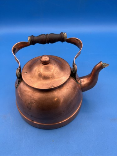 Vintage Tagus R51 Copper Tea Kettle Portugal Wooden Handle,Patina ...
