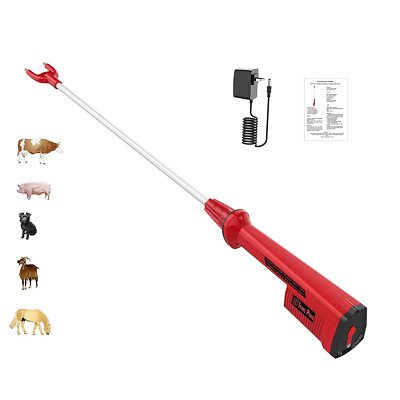 Livestock Prod Electric Cattle Prod Rechargeable Safety Animal Hot Shot ...