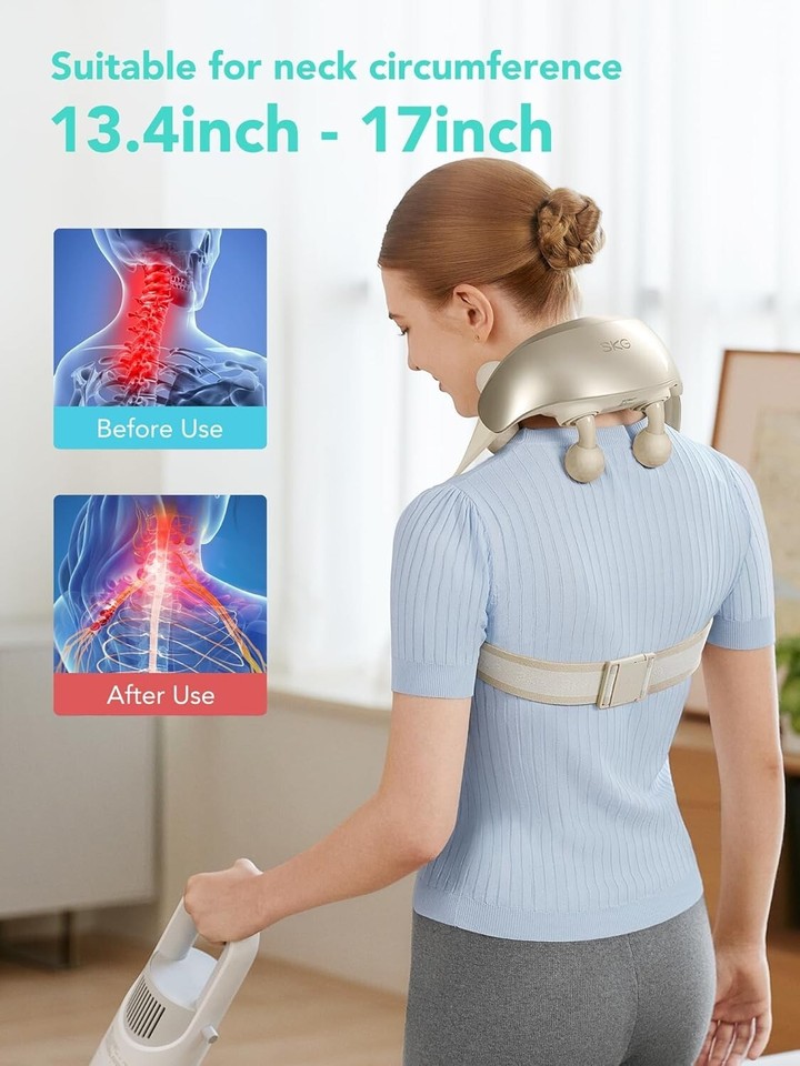 SKG H7 Ultra Shiatsu Neck and Shoulder Massage for Pain Relief Deep ...